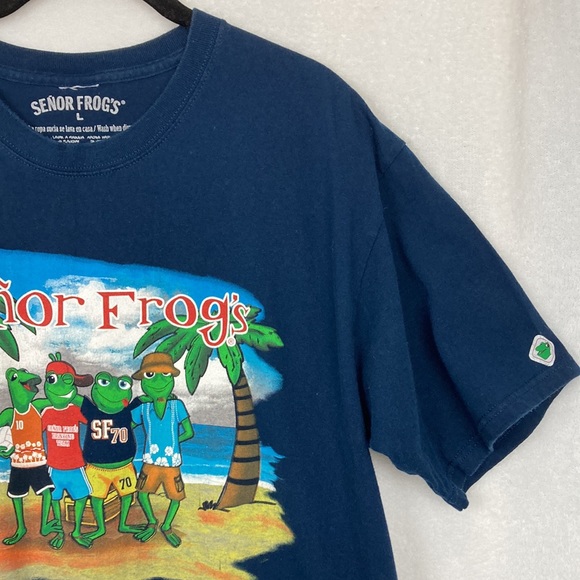 Senor Frogs | Shirts | Seor Frogs Bar Cancun Graphic Tshirt Sz Large ...